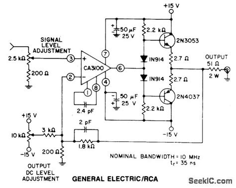 OHM TRANSMISSION LINE DRIVER Basic Circuit Circuit Diagram SeekIC Com