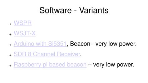 PPT WSPR Weak Signal Propagation Reporter PowerPoint Presentation ID