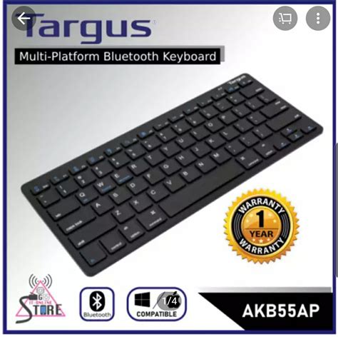 New Targus Bluetooth Multi Platform Keyboard And Bluetooth Mouse