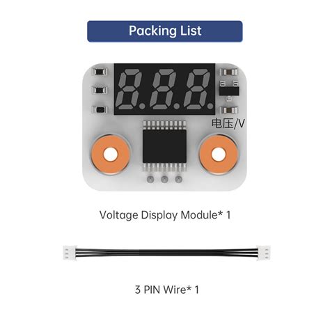 Hiwonder Voltage Display Module Compatible With Hiwonder Robot