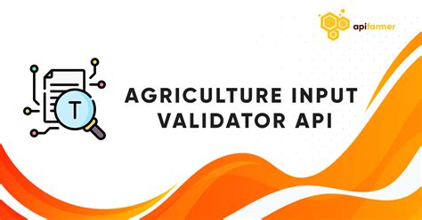 Agriculture Input Validator Api Standardized Agricultural Data