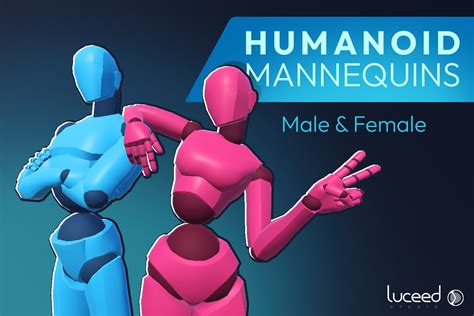 humanoid mannequins 3d characters unity asset store