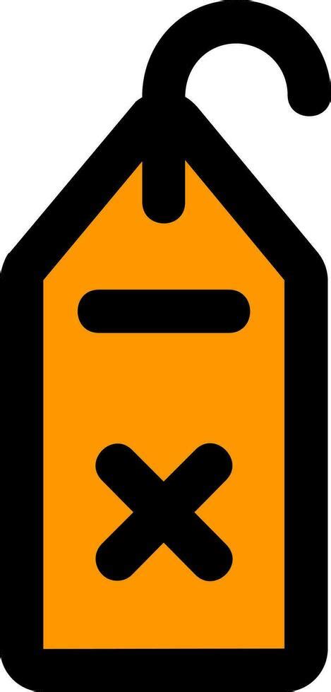 Delete Tag Line Filled Icon Vector Art At Vecteezy