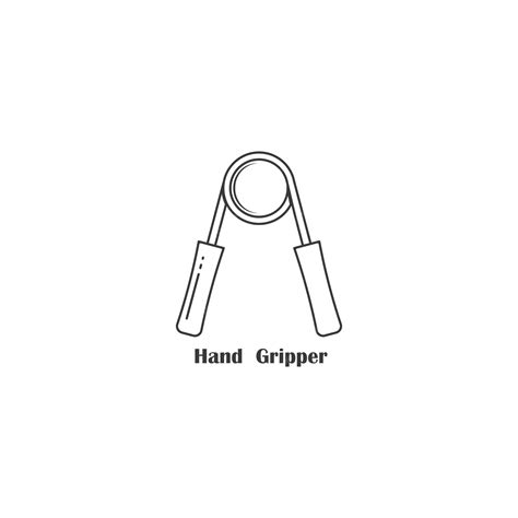 핸드 그리퍼 아이콘 프리미엄 벡터