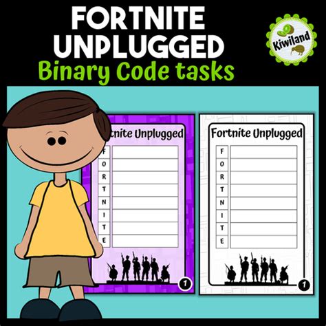 Fortnite Unplugged Binary Coding Task Cards Ascii Teaching Resources