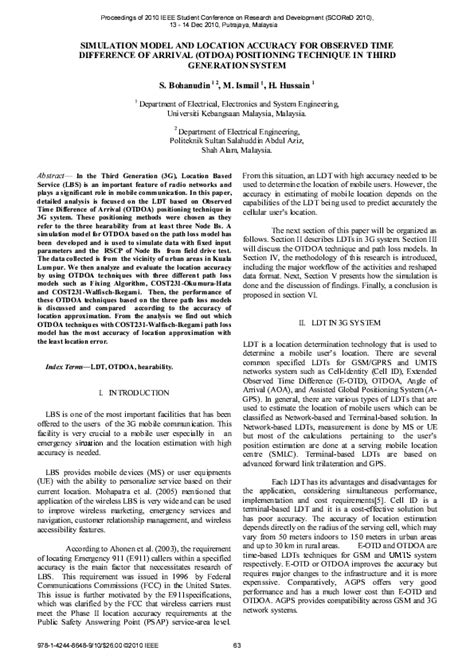 Pdf Simulation Model And Location Accuracy For Observed Time