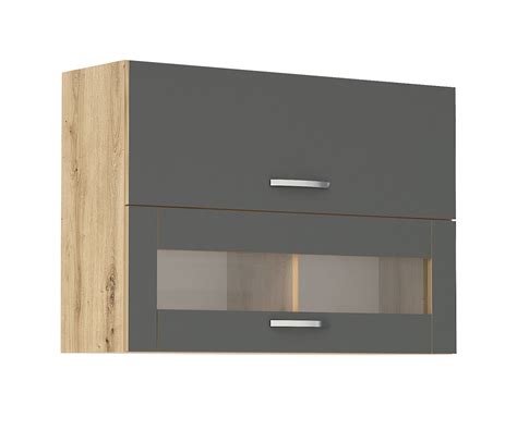 Кухненски горен шкаф Лорен G42 100 см Mdf Антрацит мат Артизан