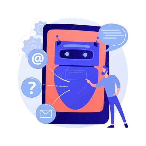 Chatbot 인공 지능 추상 개념 그림 무료 벡터