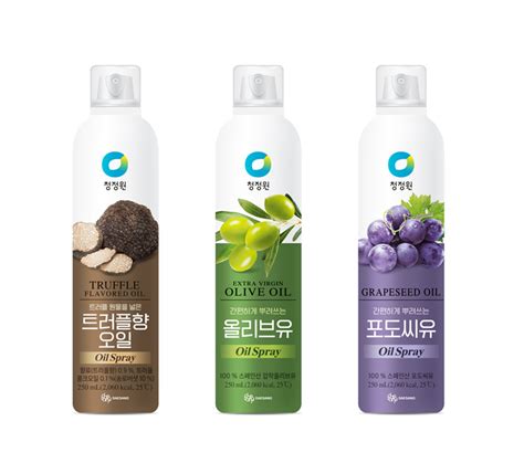 간편한 스프레이형대상 청정원 오일스프레이 3종 출시