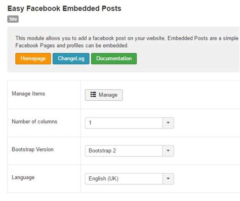 Easy Facebook Embedded Posts Joomboost