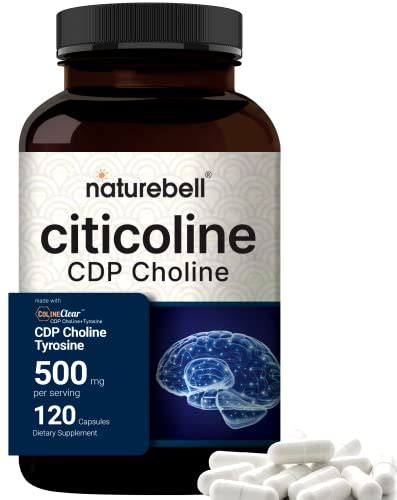 Naturebell Citicoline Supplements Cdp Choline Citicoline 500mg Plus