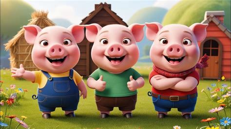 Трите прасенца 🐷 Детска Приказка Песен 🐖 Youtube