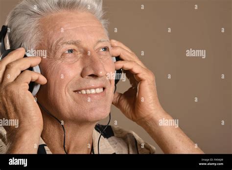 Man Listen Music Stock Photo Alamy