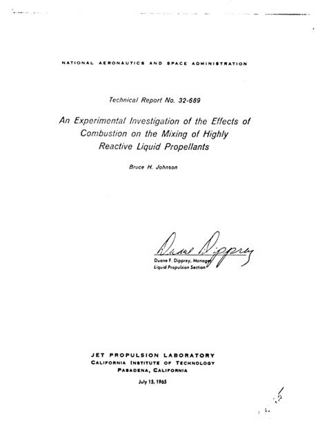 An Experimental Investigation Of The Effects Of Combustion On The