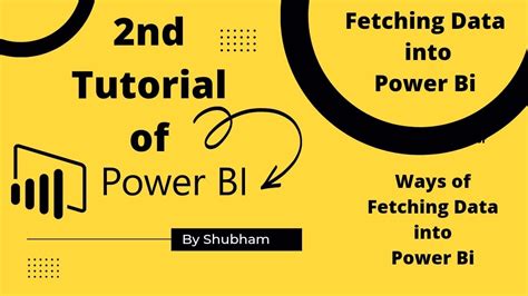 Powerbihow To Import Data Into Power Bi 2nd Tutorial Of Power Bi