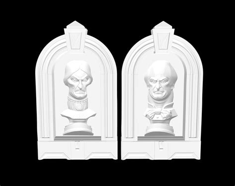 👻 Haunted Mansion Staring Busts・ Stl File For 3d Printing・cults