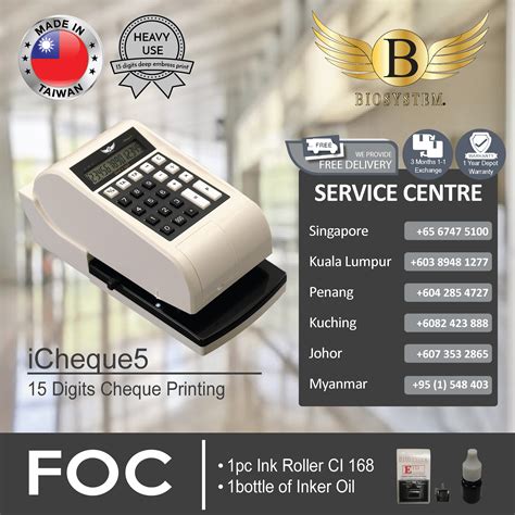 Cheque Printing Biosystem