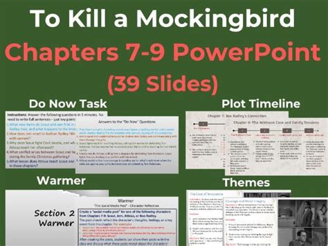 To Kill A Mockingbird Chapters 7 9 Powerpoint Ppt Summary And Analysis Teaching Resources