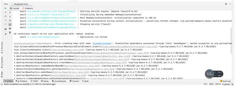 运行时报错unsatisfied Dependency Expressed Through Field Csdn博客