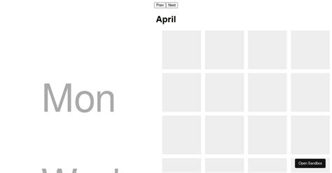 calendar heatmap codesandbox