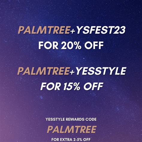 Combine My Yesstyle Rewards Code 🌴palmtree🌴 Yesstyle Coupon Code 🌱