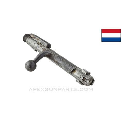 Dutch Mannlicher 1895 Bolt Assembly Curved Handle Good