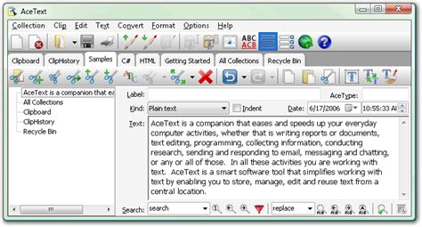 open atc file acetext collection file