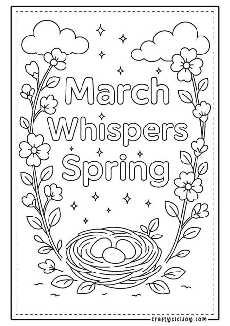 March Coloring Pages 12 Free Printable Pdfs Coloring Feel
