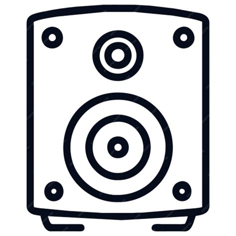 Premium Vector Speaker Icon Outline