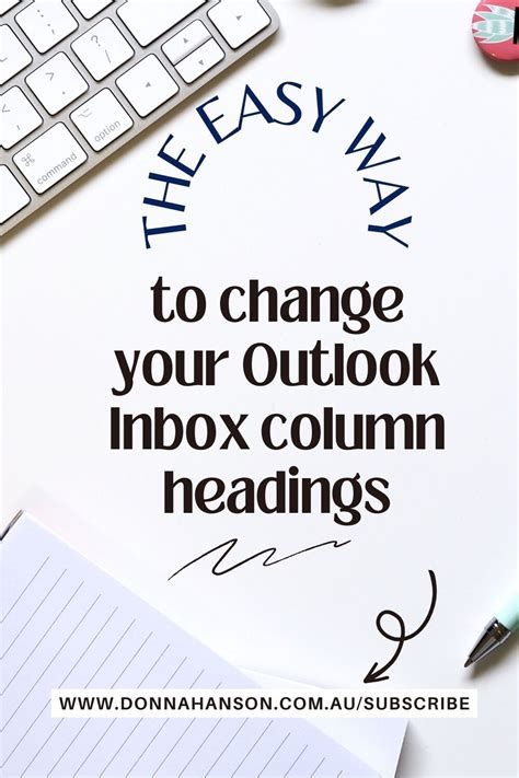 Change Your Inbox Column Headings To Show Useful Info Check This Out Business Ebook Column
