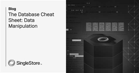 The Database Cheatsheet Data Manipulation