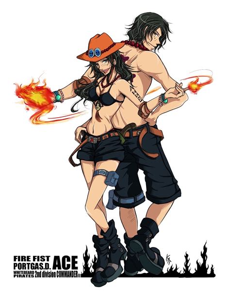 Portgas D Ace Female Version One Piece Ace One Peice Anime One