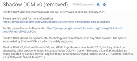 chrome upgrade v80 and angular viewencapsulation native vs