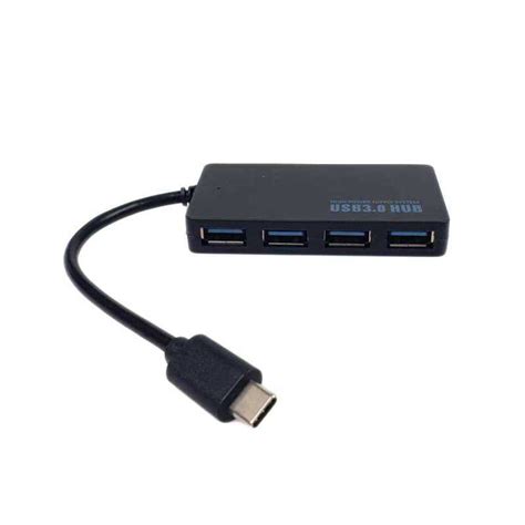 Jual USB Type C To USB 3 0 Hub Adaptor 4 Port UH 103C Warna Hitam Slot USB 4 Port Di Seller