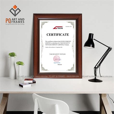 Hl A4 Certificate Frame 21x30cm Certificate Certificate Wall
