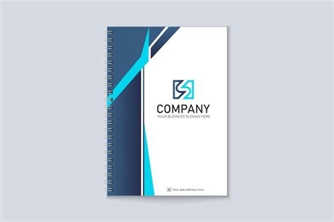 Modèle De Conception De Couverture De Bloc Notes Professionnel Vecteur Premium