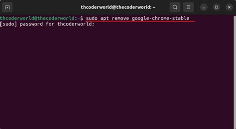 How To Uninstall Google Chrome From Ubuntu Thecoderworld