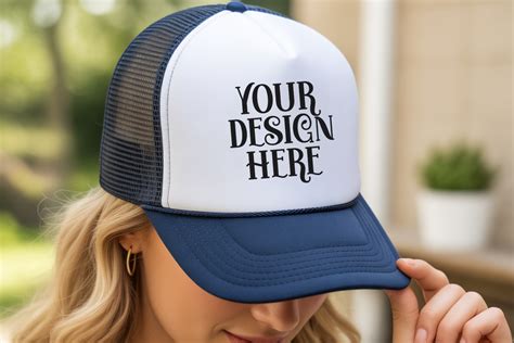 Trucker Hat Cap Mockup Graphic By Real Pod Mockups · Creative Fabrica
