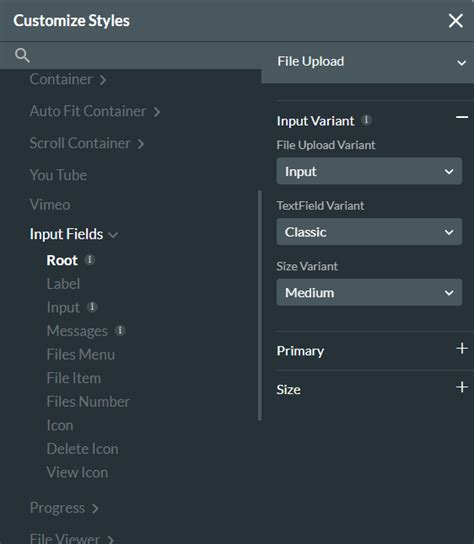 styling file uploader titan academy