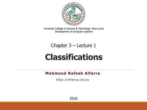 3 Classification Ppt