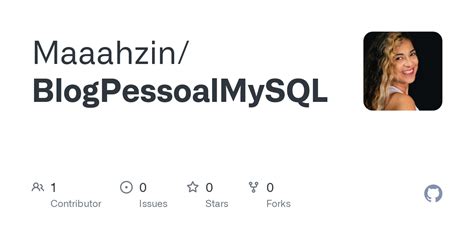 GitHub Maaahzin BlogPessoalMySQL
