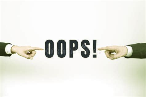 Text Sign Showing Oops Business Approach Used To Show Recognition Of