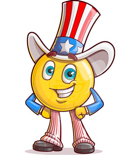 Cartoon Uncle Sam American Uncle Sam Man Cartoon Hi Res Stock