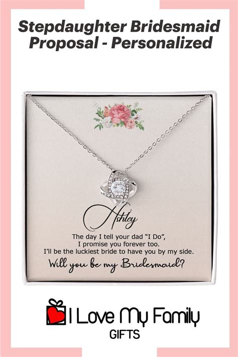 Stepdaughter Bridesmaid Proposal Personalized Bonus Daughter Etsy In