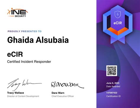Excited To Share That Ive Officially Earned The Ecir Elearnsecurity