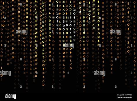 Cryptocurrency Coding Digital Background Vector Open Source Blockchain Concept Stock Vector