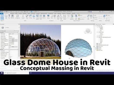 Massing In Revit Glass Dome House In Revit Tutorial LernRevitOnline Revit Tutorial