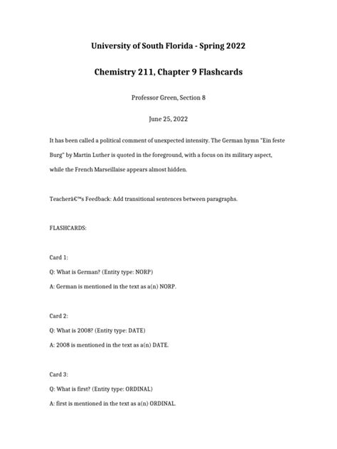 Chemistry 211 Chapter 9 Flashcards Pdf