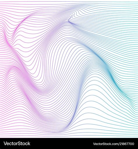 Color Stripe Deformation Background Royalty Free Vector