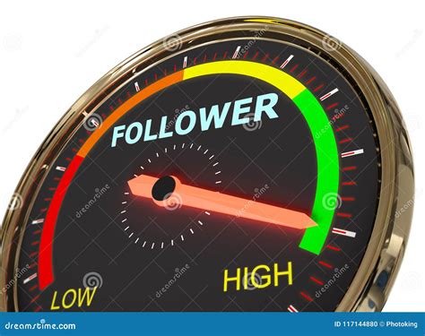 Measuring Follower Level Stock Illustration Illustration Of Like